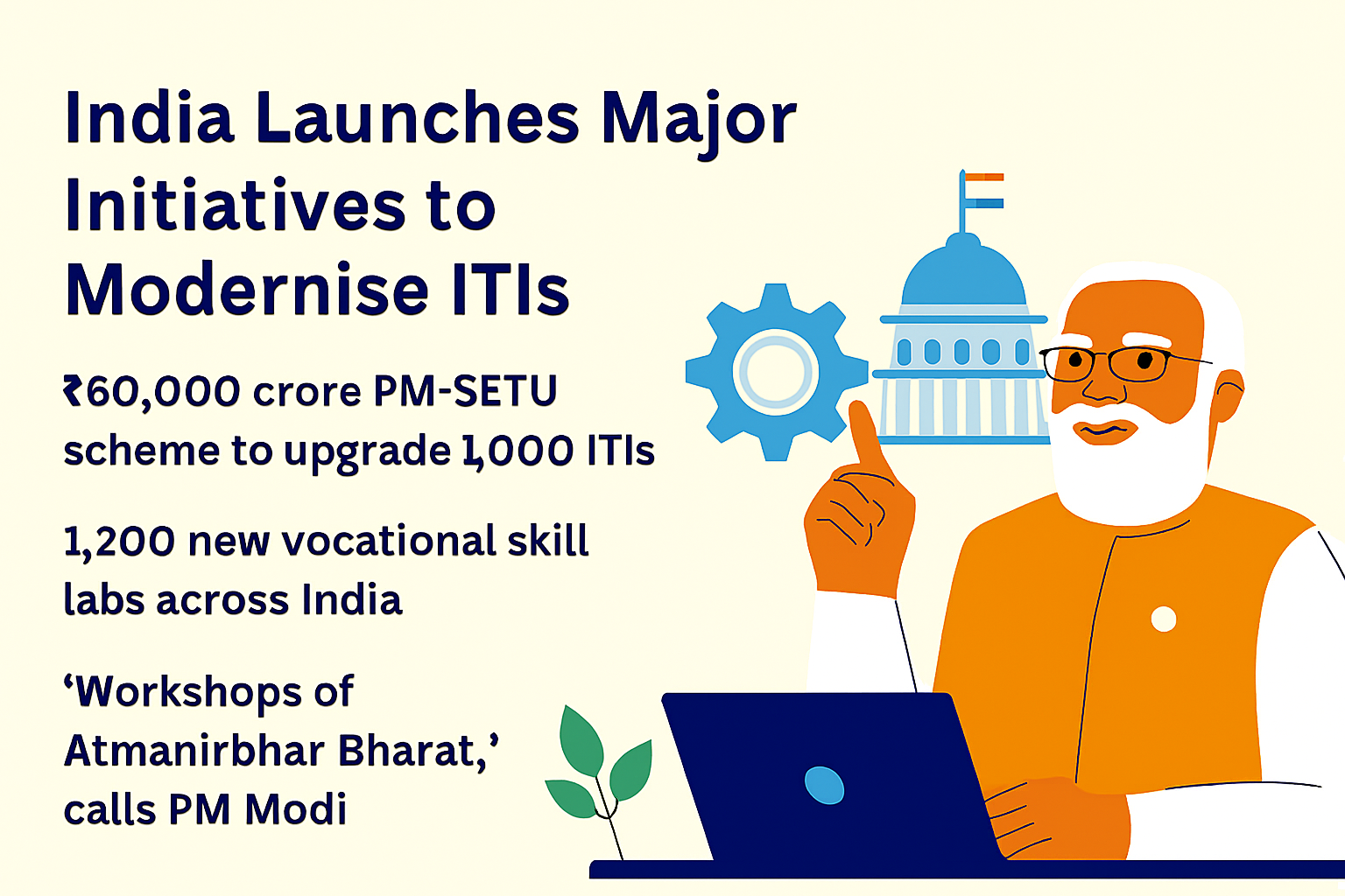 PM Launches ₹60K Cr PM-SETU Scheme at ITI Convocation - SMEVENTURE